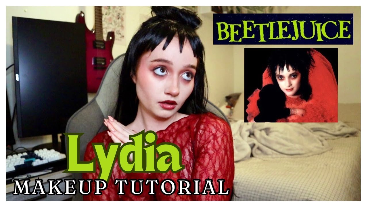 Lydia Deetz Beetlejuice Halloween Makeup Tutorial - YouTube