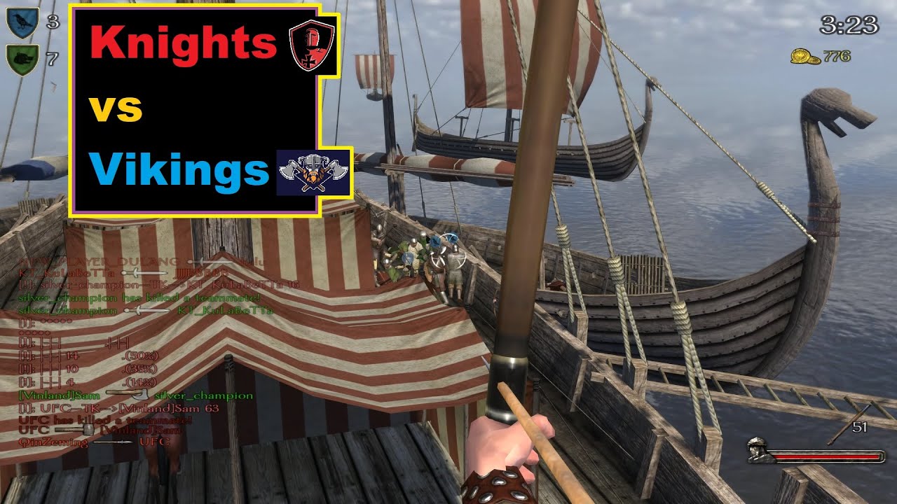 Mount and Blade Warband - Vikings vs Knights ⚔️🛡️ - Sea Battle🌊 - YouTube