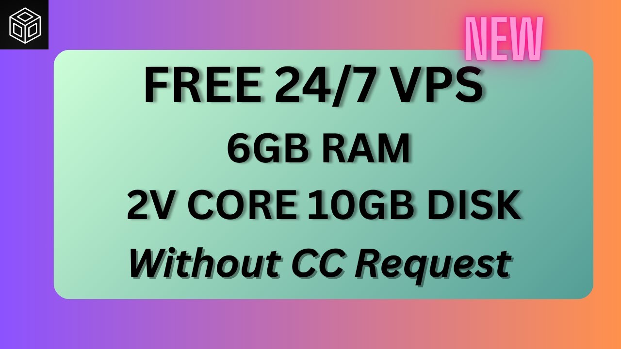 🎉 Free 24/7 VPS 🌟 6GB RAM, 2 Cores, 10GB Disk 💻 No Credit Card Needed ...