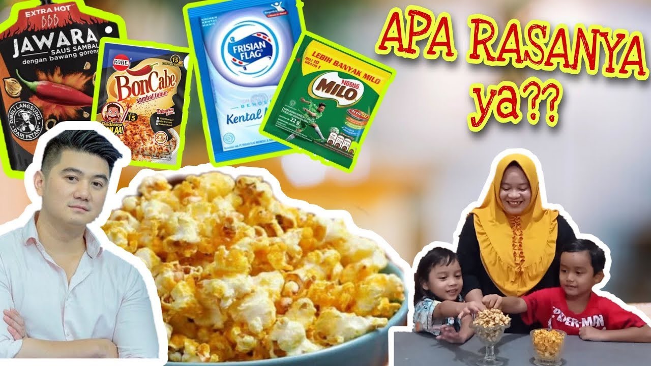 RESEP POPCORN SUPER PEDAS || RESEP POPCORN MANIS DAN GURIH - YouTube