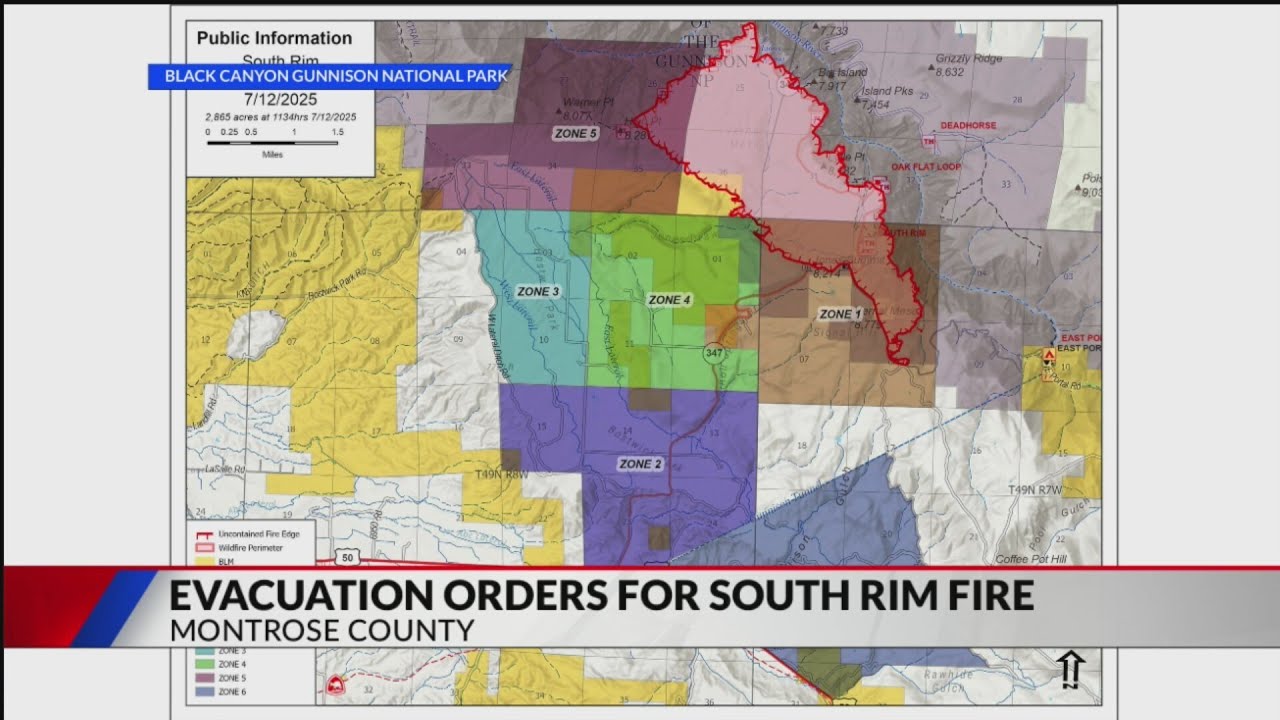 Immediate evacuation order issued for areas in Montrose county due to ...