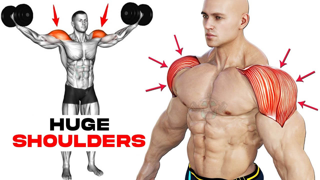 Shoulder Workout 5 Exercises For BIGGER Shoulders - YouTube