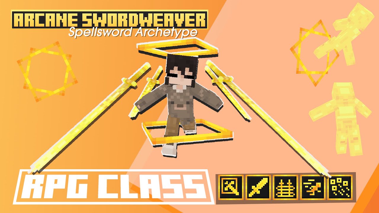 『Minecraft RPG Class』 Arcane Swordweaver - YouTube