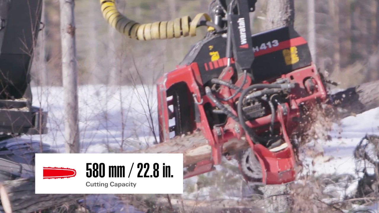 Waratah H413 Harvester Head - Built to Work - YouTube