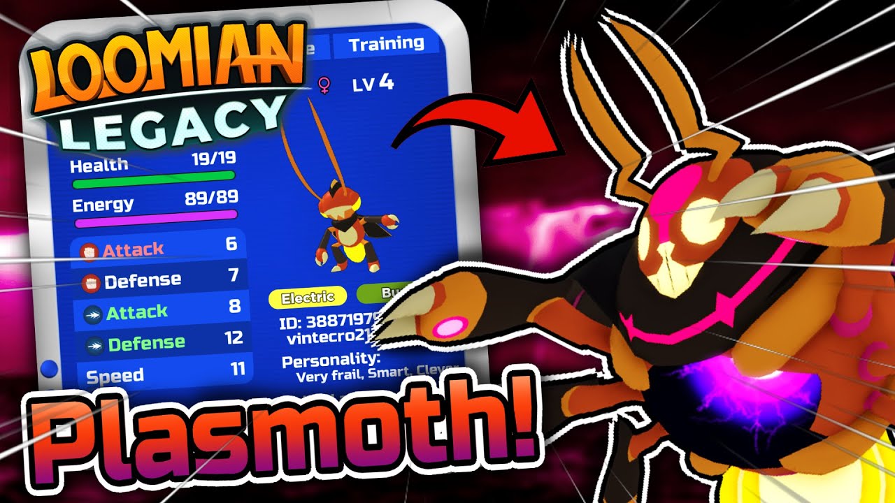 Consigue y EVOLUCIONA a NYMVOLT En PLASMOTH (CLIMA) Loomian Legacy ...