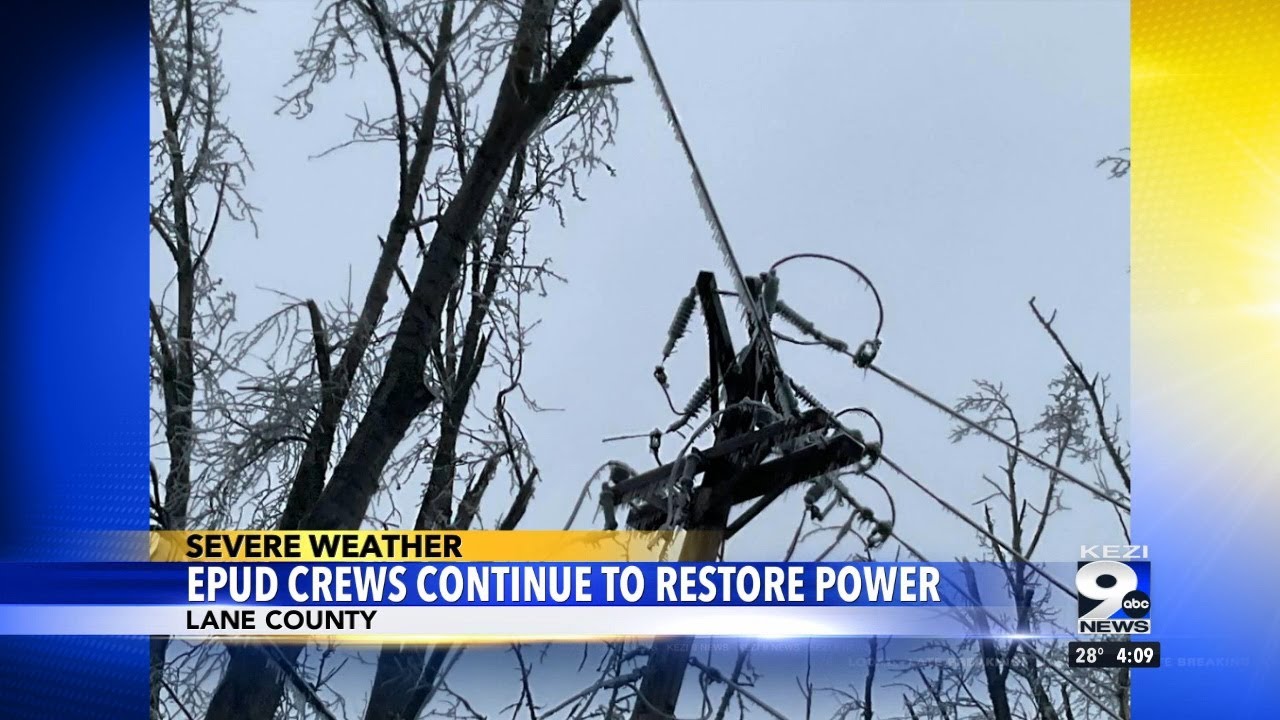 EPUD crews continue to restore power - YouTube