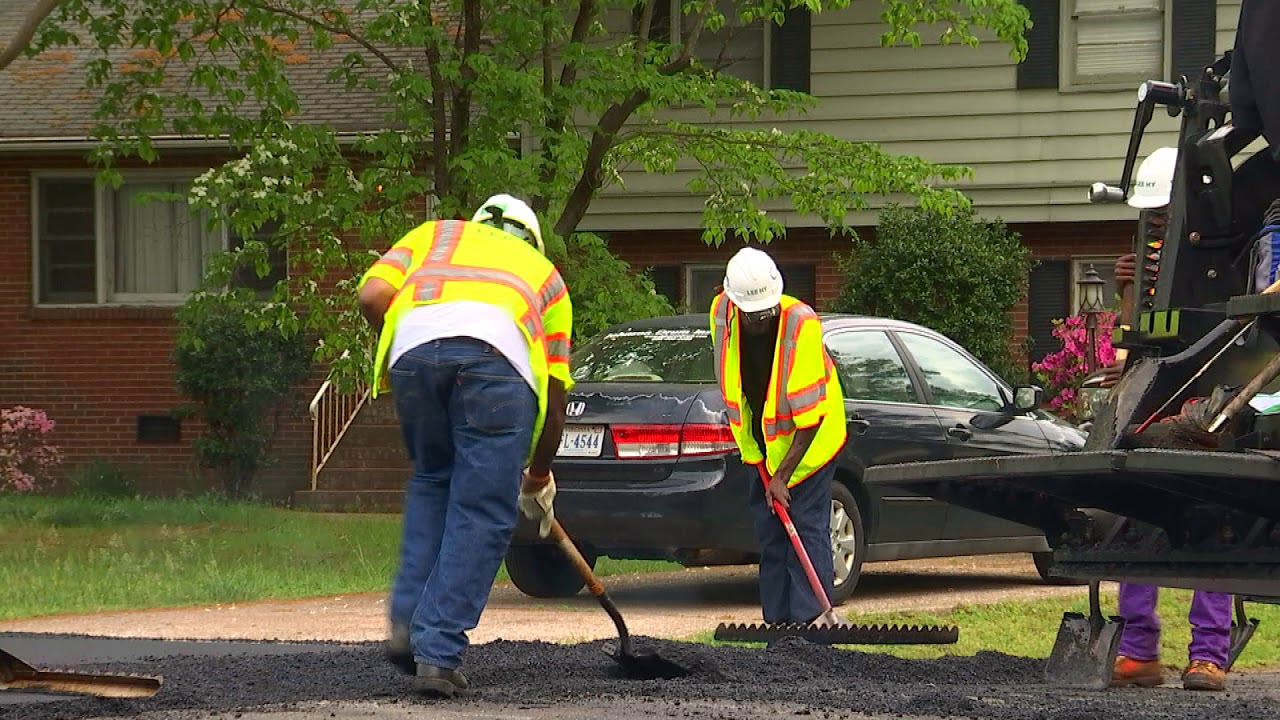 Road Resurfacing Begins - YouTube