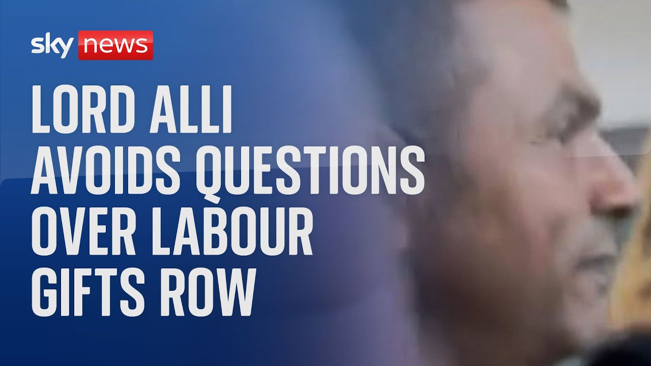 Labour gifts row: Lord Alli refuses to answer questions from Sky News ...
