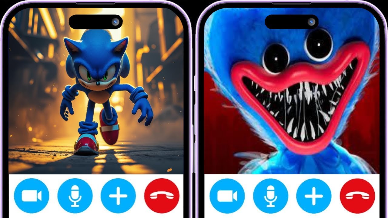 CHAOS-SHIN SONIC VS HUGGY WUGGY ON THE PHONE! - YouTube
