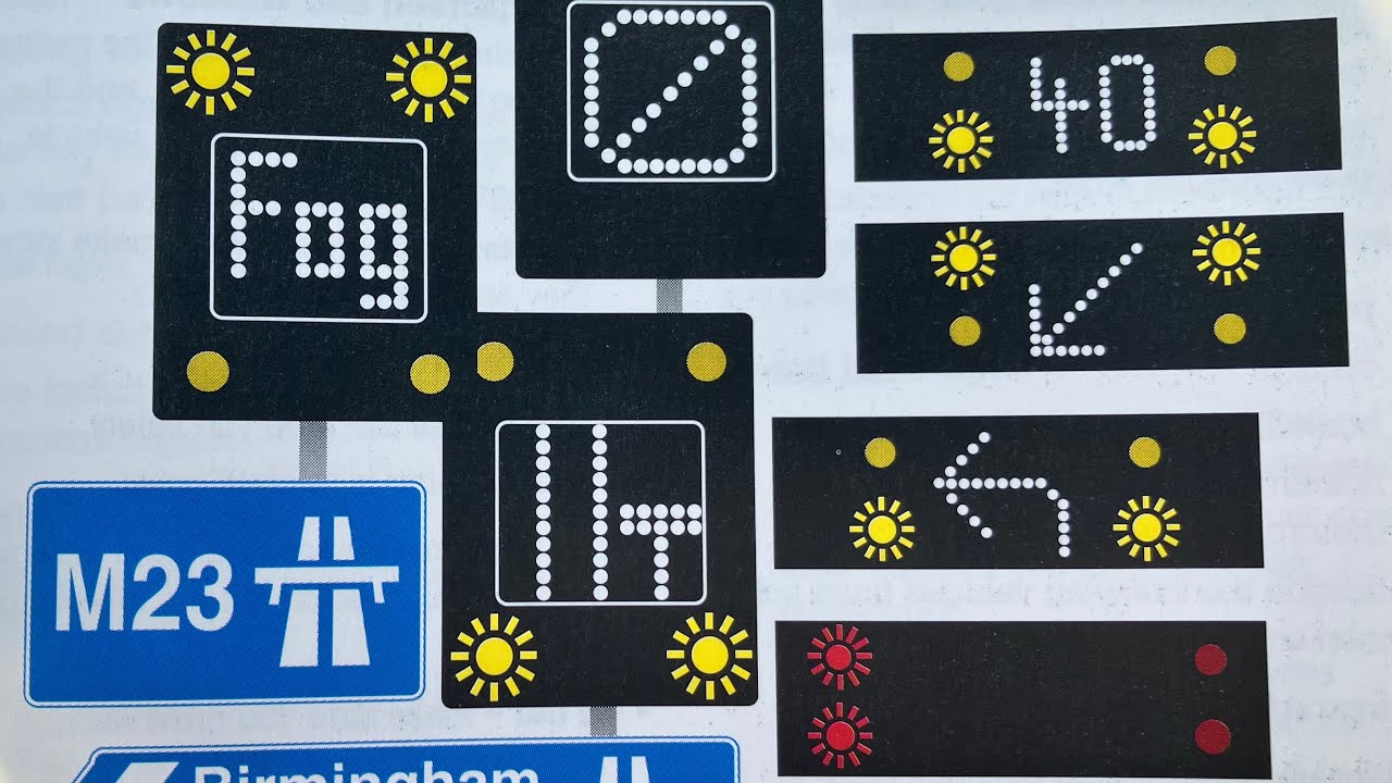 MOTORWAY. Matrix Signs - quick info! - YouTube