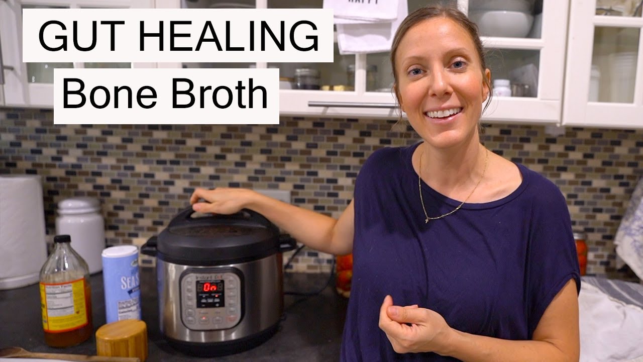 EASIEST GUT HEALING BONE BROTH RECIPE - YouTube