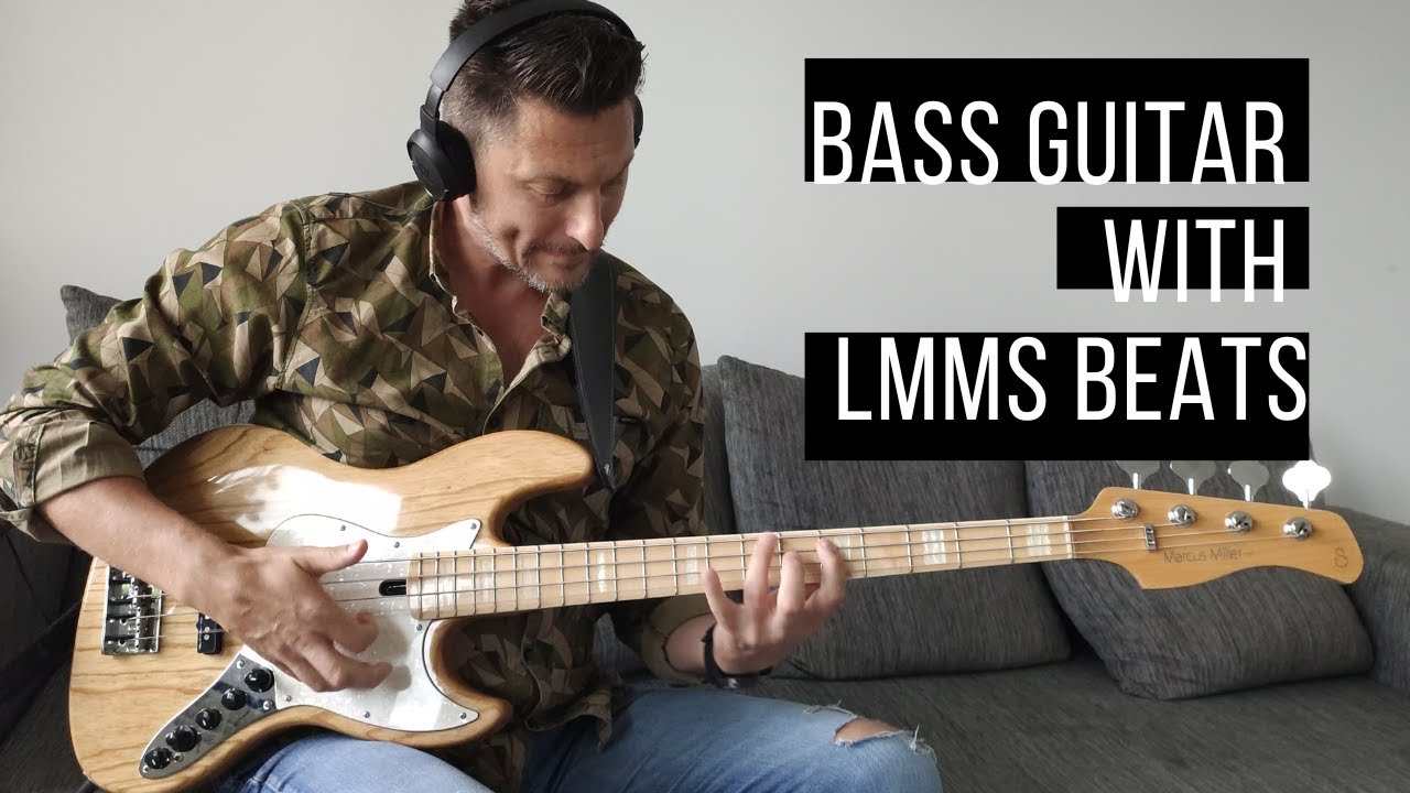 Bass Guitar with LMMS beats - YouTube