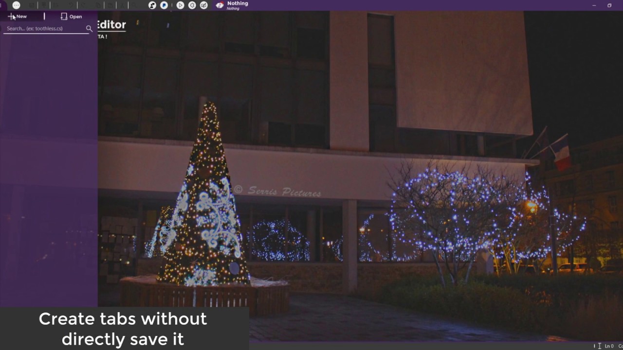 Serris Code Editor - Beta 1.5 - YouTube