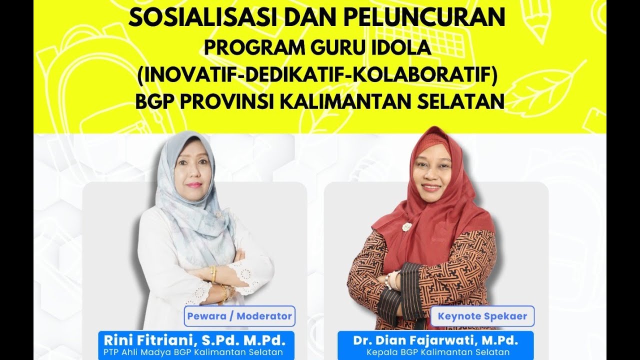 Sosialisasi dan Peluncuran Program Pelatihan Guru IDOLA (INOvatif ...