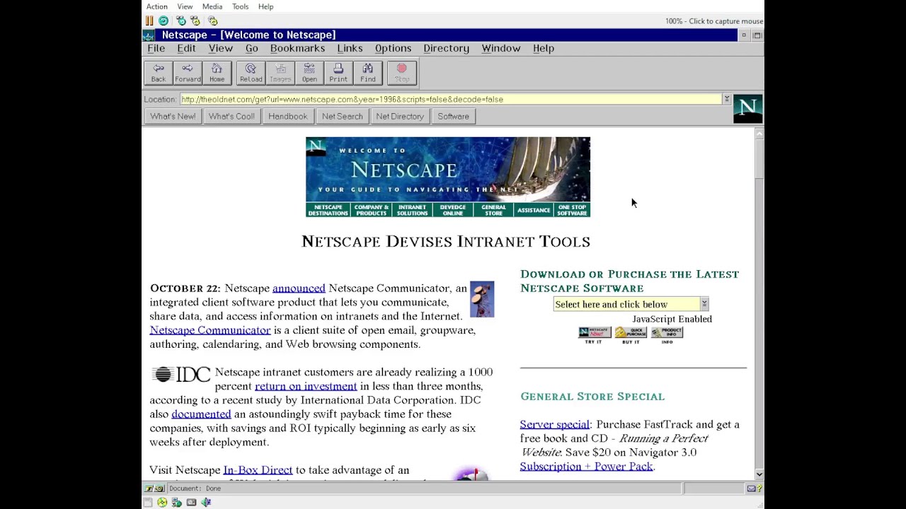 Netscape v2.02 For OS/2 (86Box) - YouTube