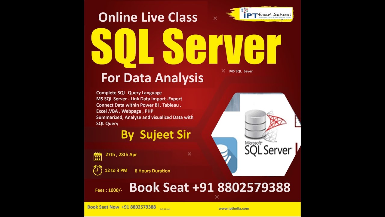 SQL Live Class with Sujeet Sir - YouTube
