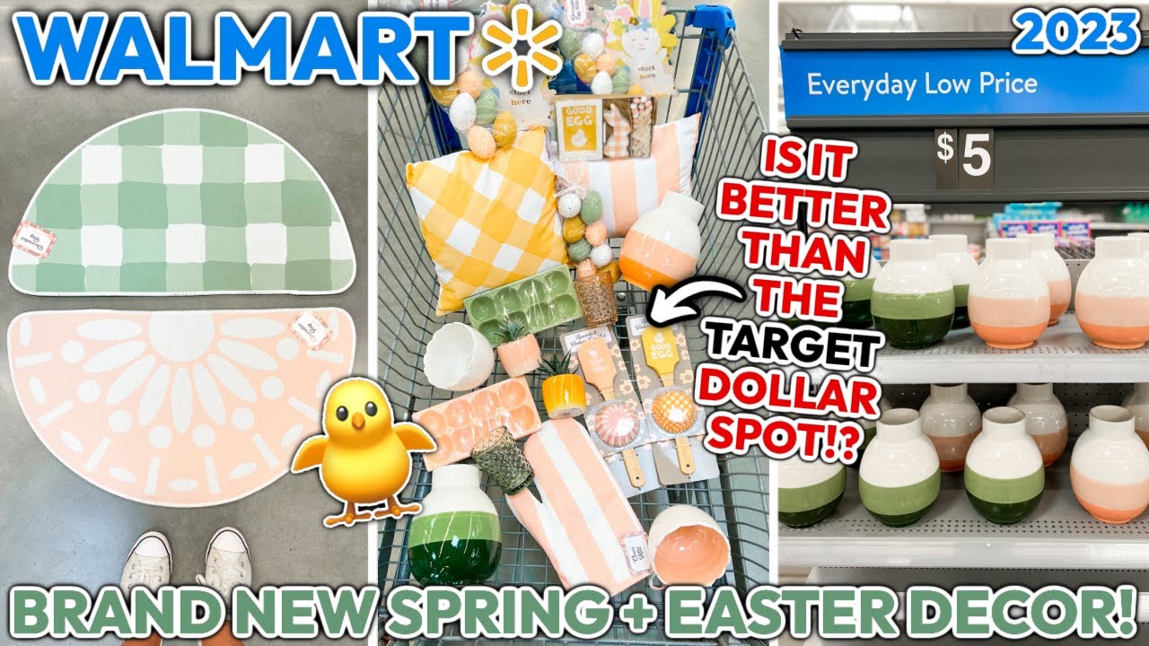 NEW *2023* WALMART SPRING + EASTER DOLLAR SPOT DECOR 🐥 | Walmart Dollar ...