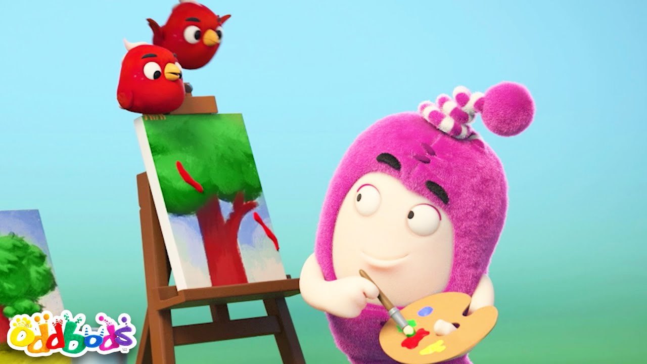 How to do Bird Painting | 1 Hour Oddbods Full Episodes | Funny Cartoons ...