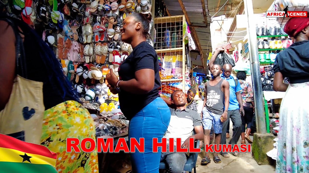 4K AFRICA AFFORDABLE SHOE MARKT IN GHANA, ROMAN HILL in KUMASI - GHANA.#28 - YouTube