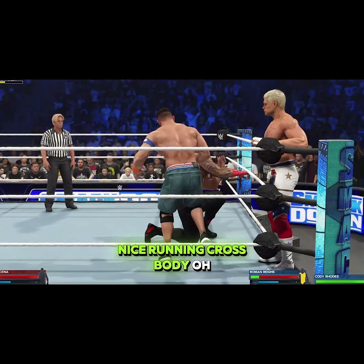 WWE 189 2 OF 4 🔥 2 vs 1 WWE Showdown! 🔥Roman Reigns & Cody Rhodes VS John Cena! - YouTube