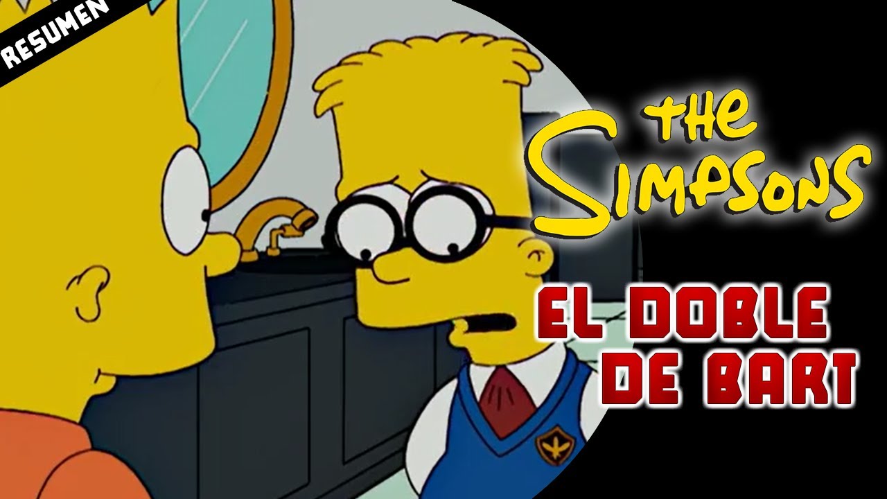 Bart cambia de lugar con su doble millonario / Resumen de el doble de Bart - YouTube