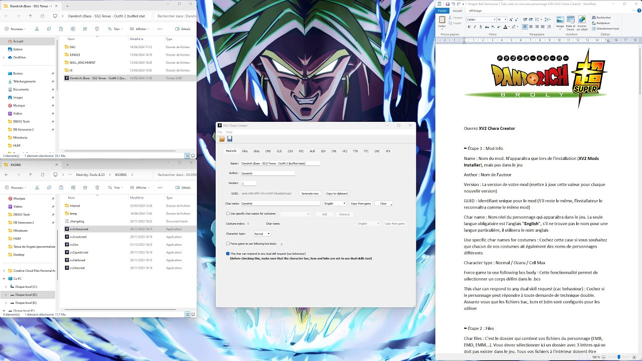 Dragon Ball Xenoverse 2 : Tuto créer un nouveau personnage X2M (XV2 ...