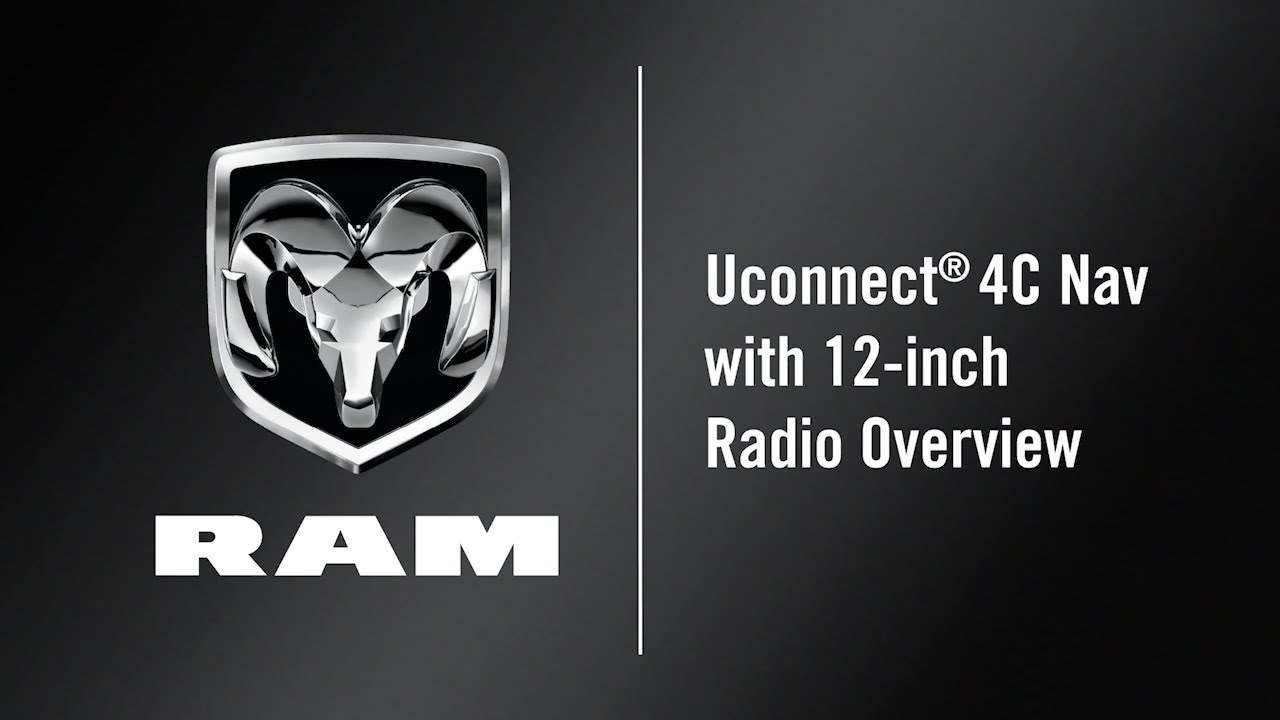 Uconnect 4C Nav with 12-inch Radio Overview | How To | 2020 Ram 1500 DT ...