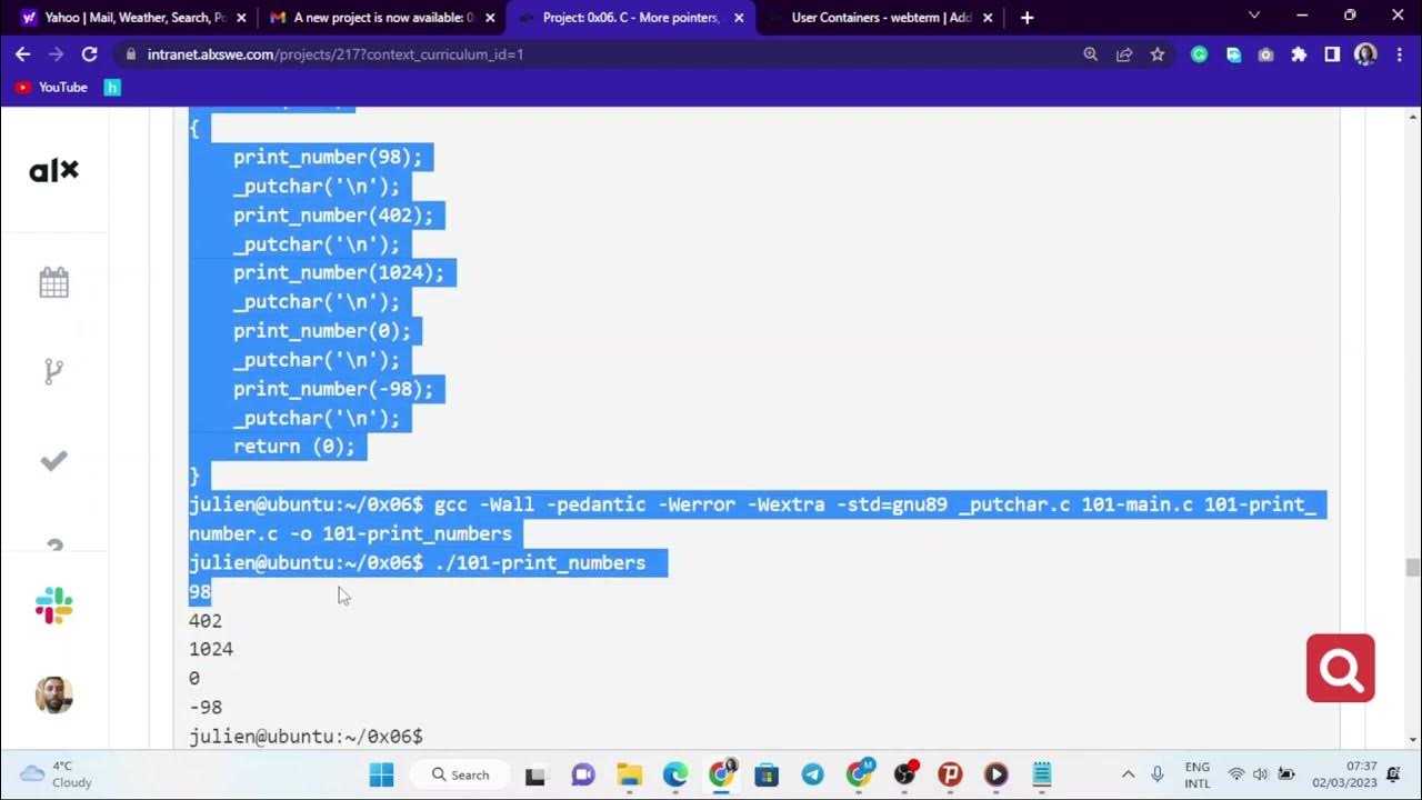 0x06. C - More pointers, arrays and strings; 9. Numbers have life; they're not just symbols on ...