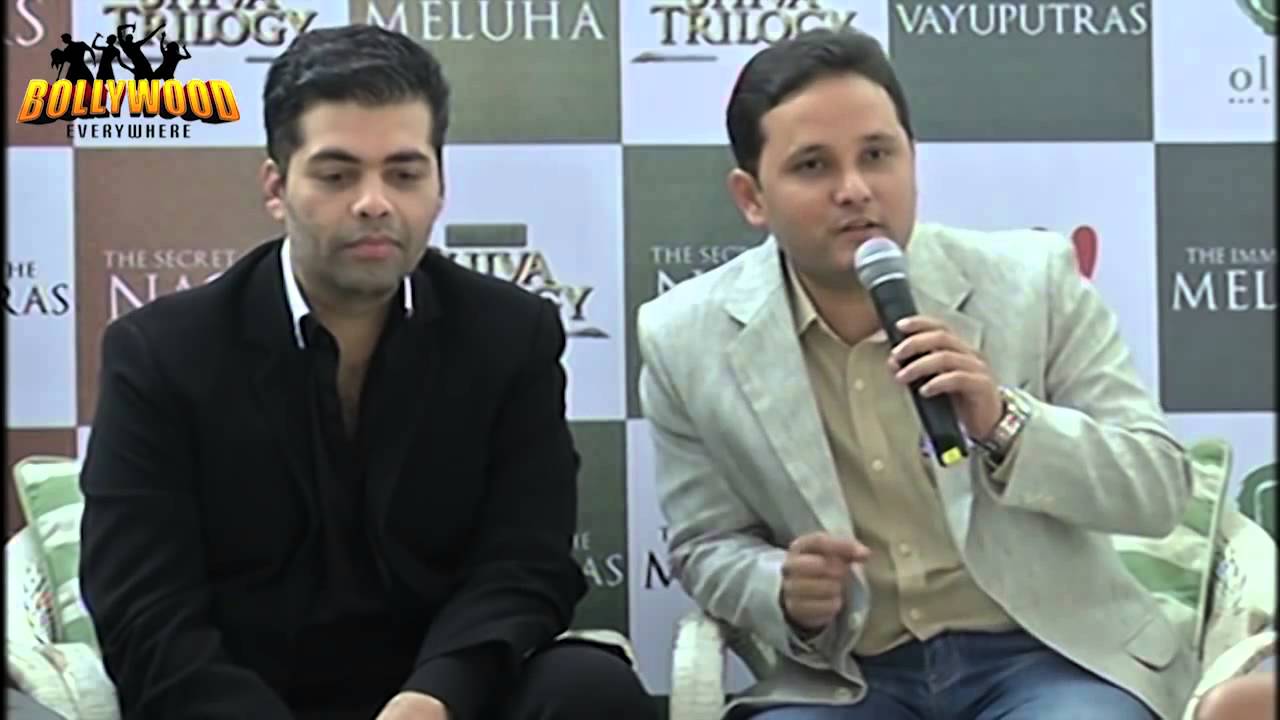 Karan Johar & Amish Tripathi launch The Oath of the Vayuputras Book ...