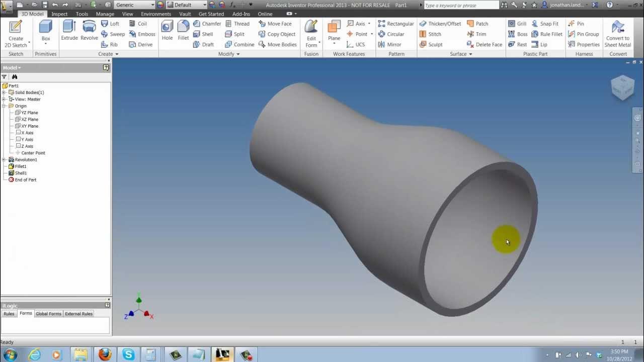 Using Slice Graphics & Project Geometry in Autodesk Inventor - YouTube