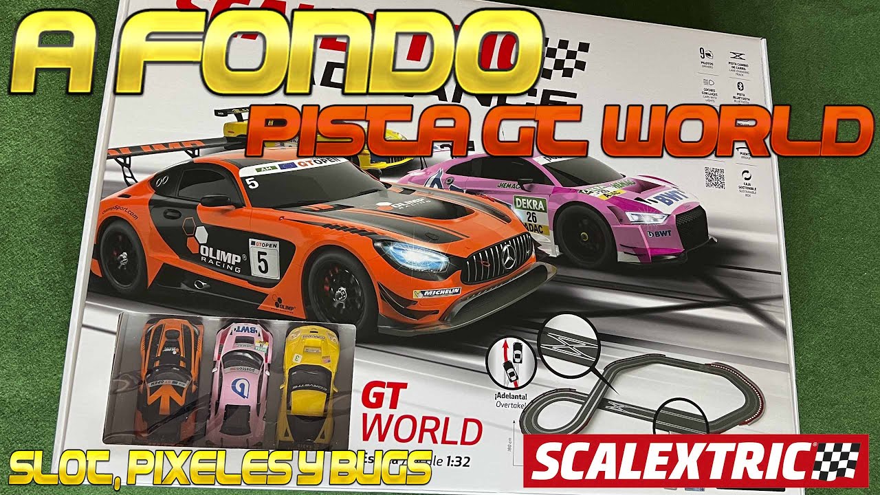 Pista GT World de Scalextric Advance, a fondo - YouTube