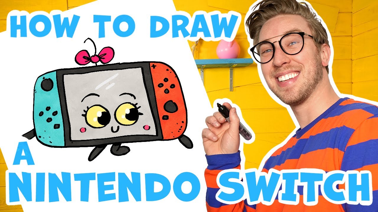 How to Draw a Nintendo Switch | Drawing Lessons For Kids | Cute ...