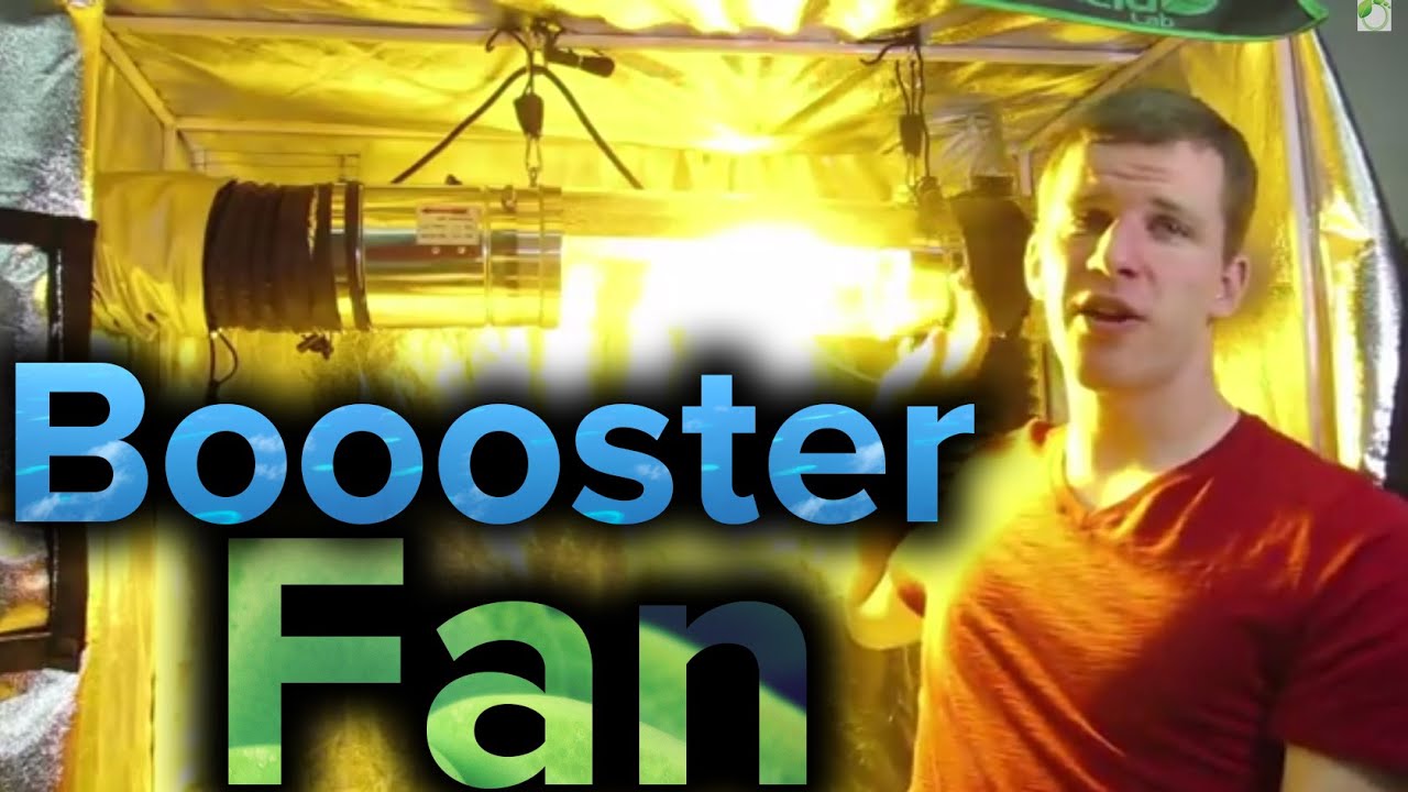 How to Booster Fan Setup for Grow Light Systems - YouTube