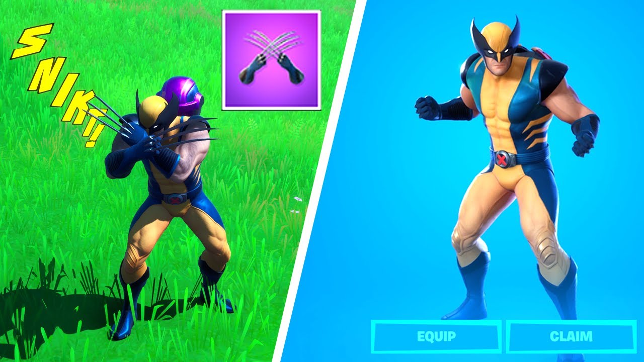 Unlocked WOLVERINE Skin & His Pickaxe 'CLAWS' in Fortnite! - YouTube