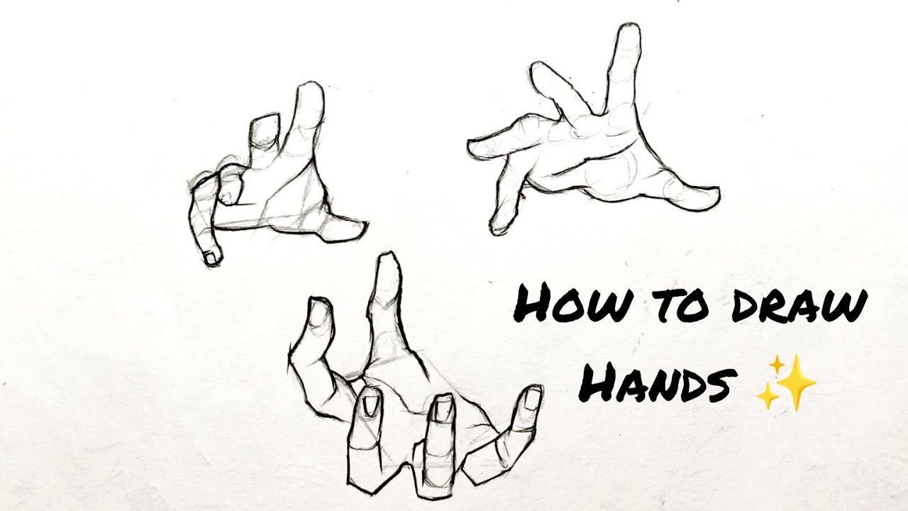 how to draw hands from different angle!!👍🏻 - YouTube