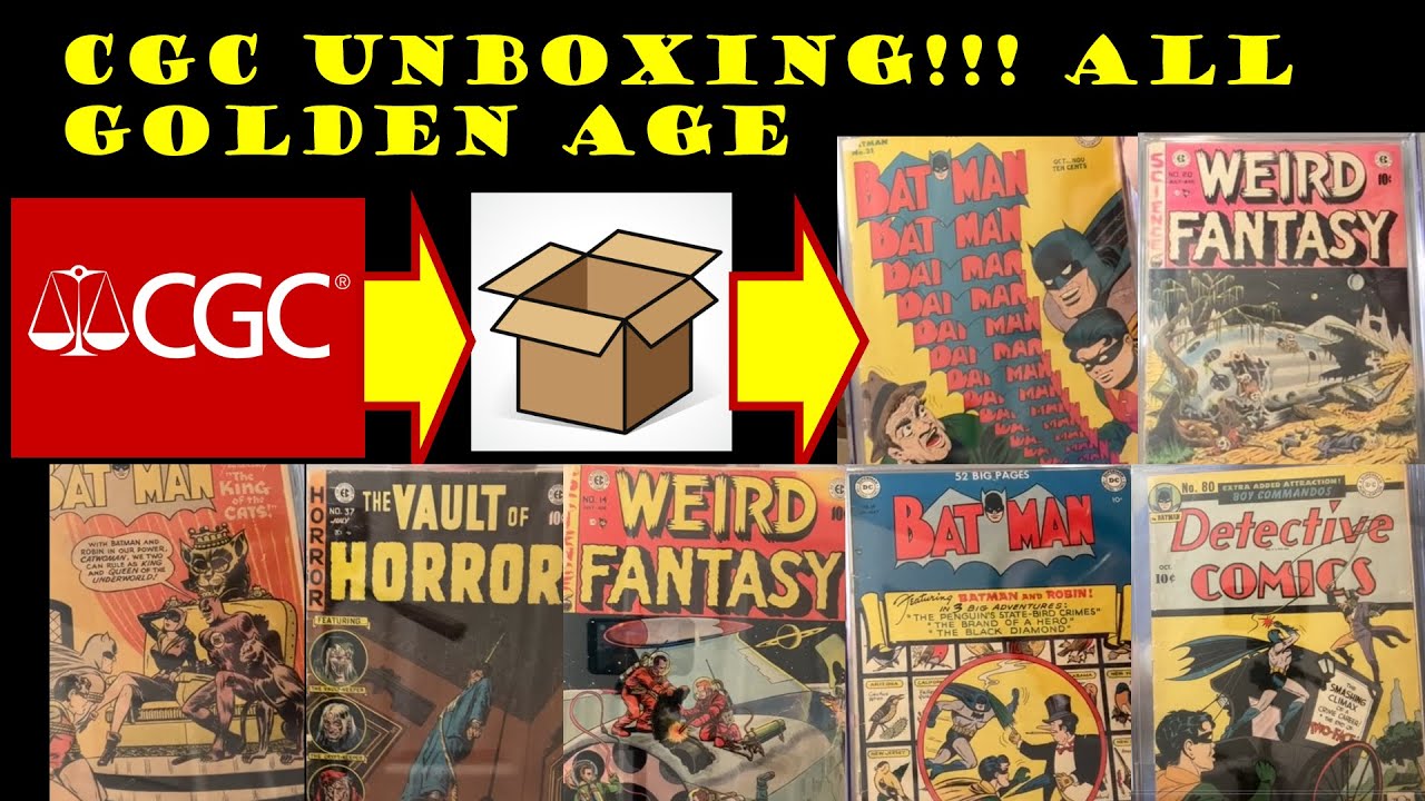 GOLDEN AGE COMIC UNBOXING!!! CGC graded comic books LETS SEE THEE SLABS ...