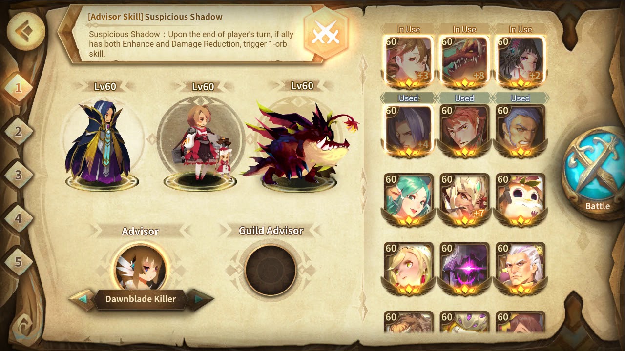 Sdorica Sunset 092618 Character selection bug - YouTube