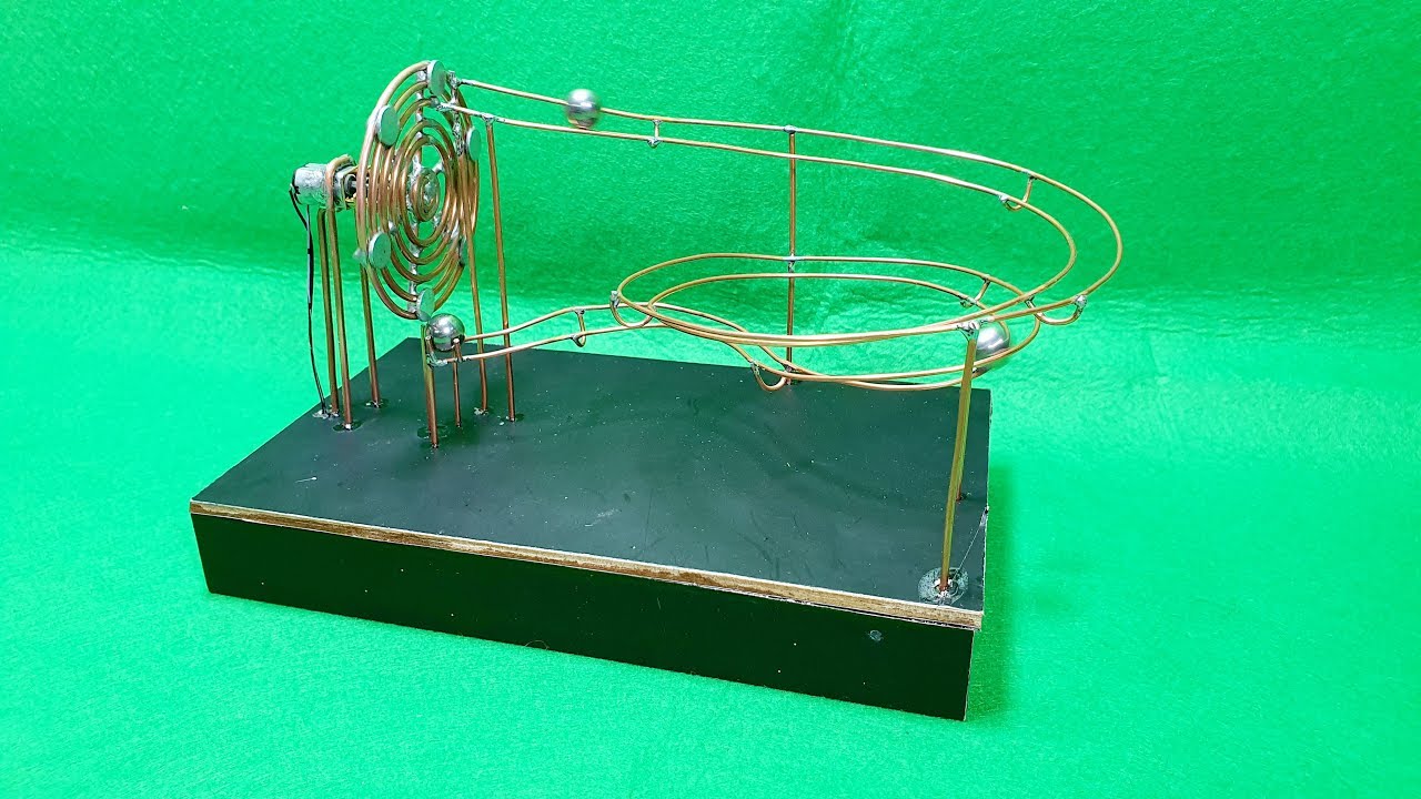 How to make Marble Run Machine Using Magnet - YouTube