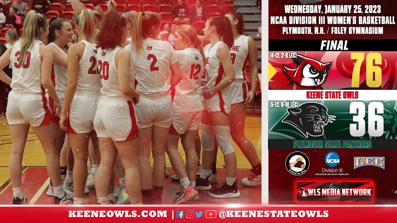 Keene State Women's Basketball Highlights at Plymouth State 1/25/2023 ...