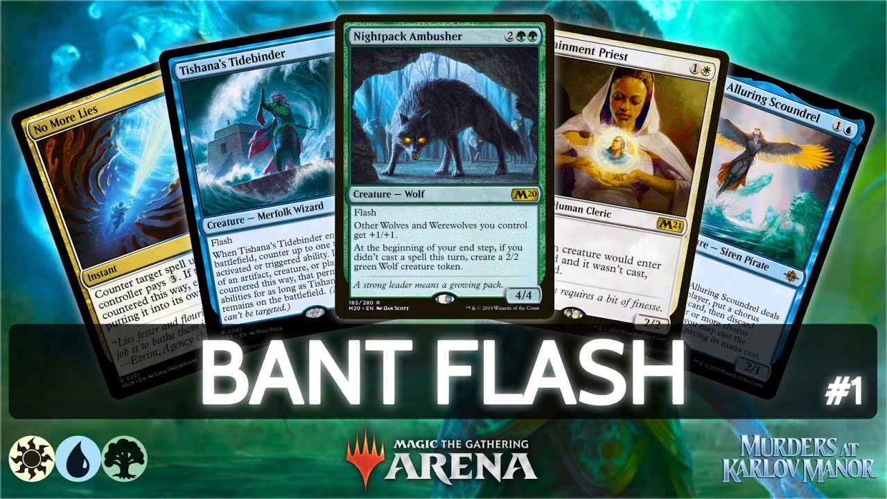 ⚪🔵🟢 Bant Flash, part 1 | MTG Arena | Explorer | BO3 | Murders at Karlov ...