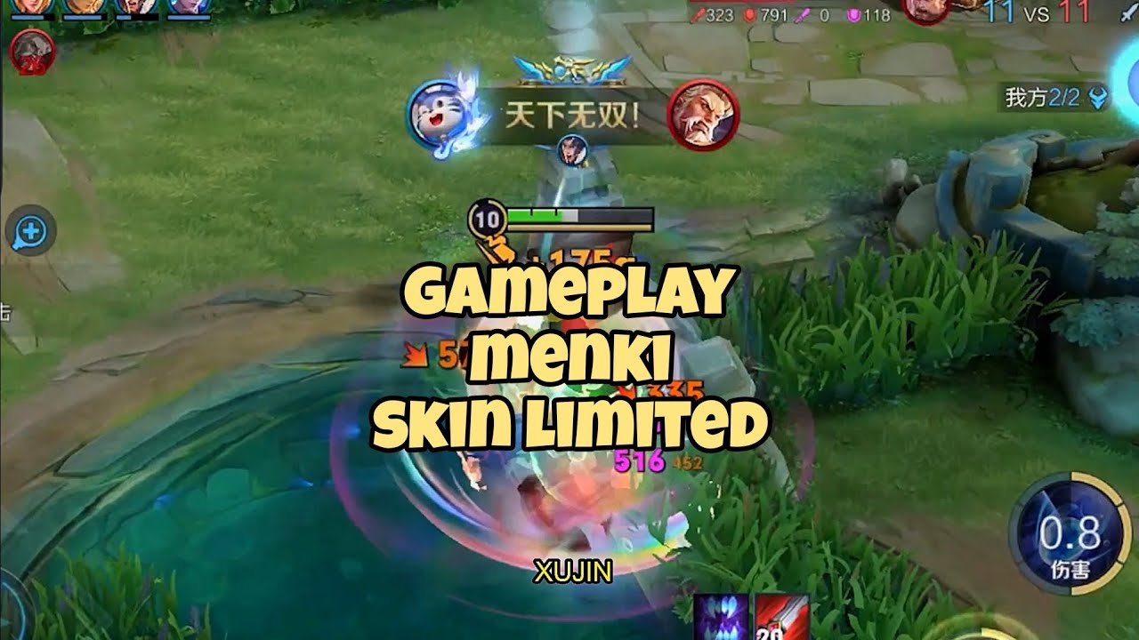 Gameplay Menki Skin Limited Honor Of Kings Hero Global China Server ...