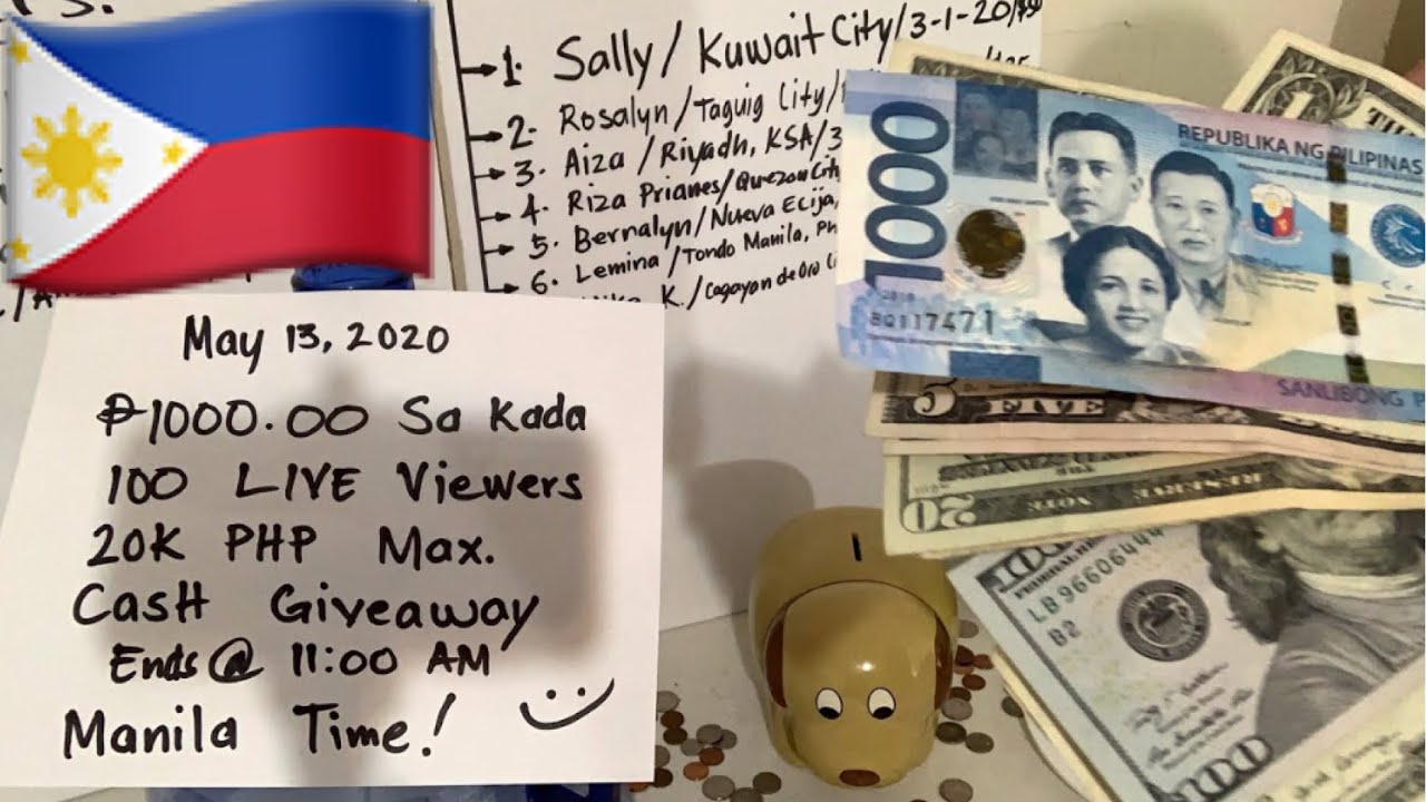 Road to PHP95,000.00 Philippine Pesos Cash Giveaway LIVE May 30th @7:00 ...