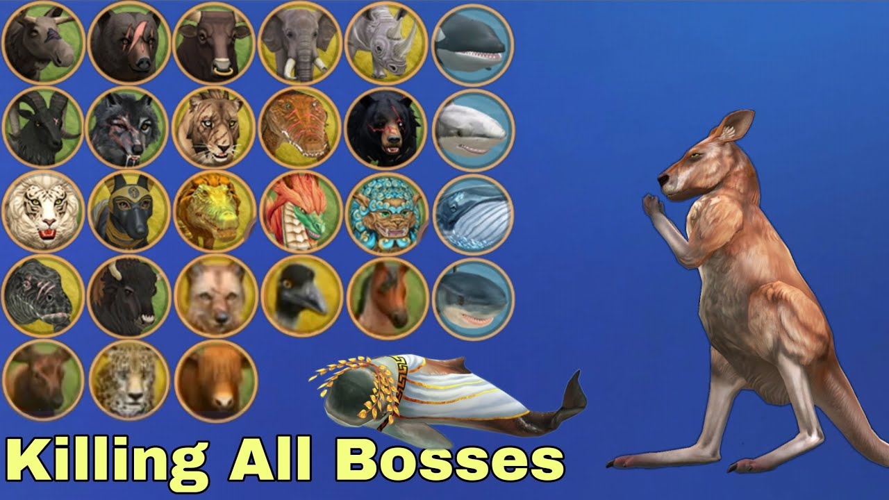 WildCraft Killing All Bosses (WildWorld & OceanWorld) with Kangaroo ...