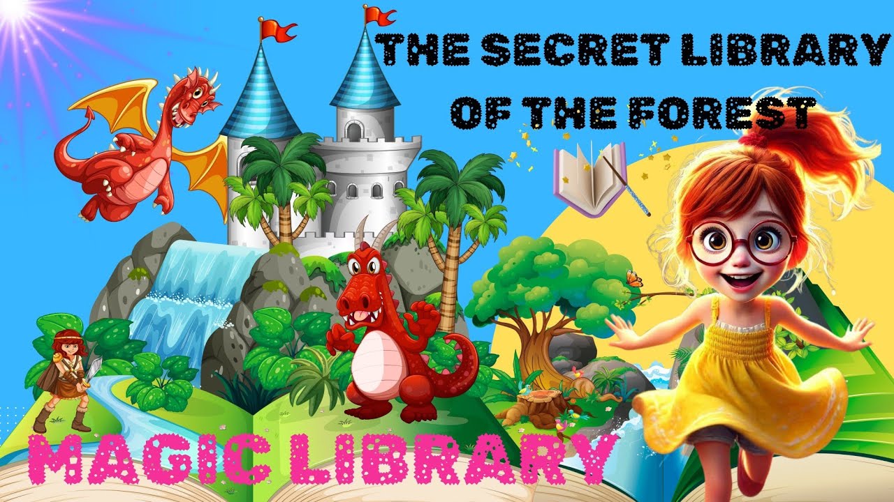 The Secret Library of the Forest|Magic Library|kid's magic story # ...