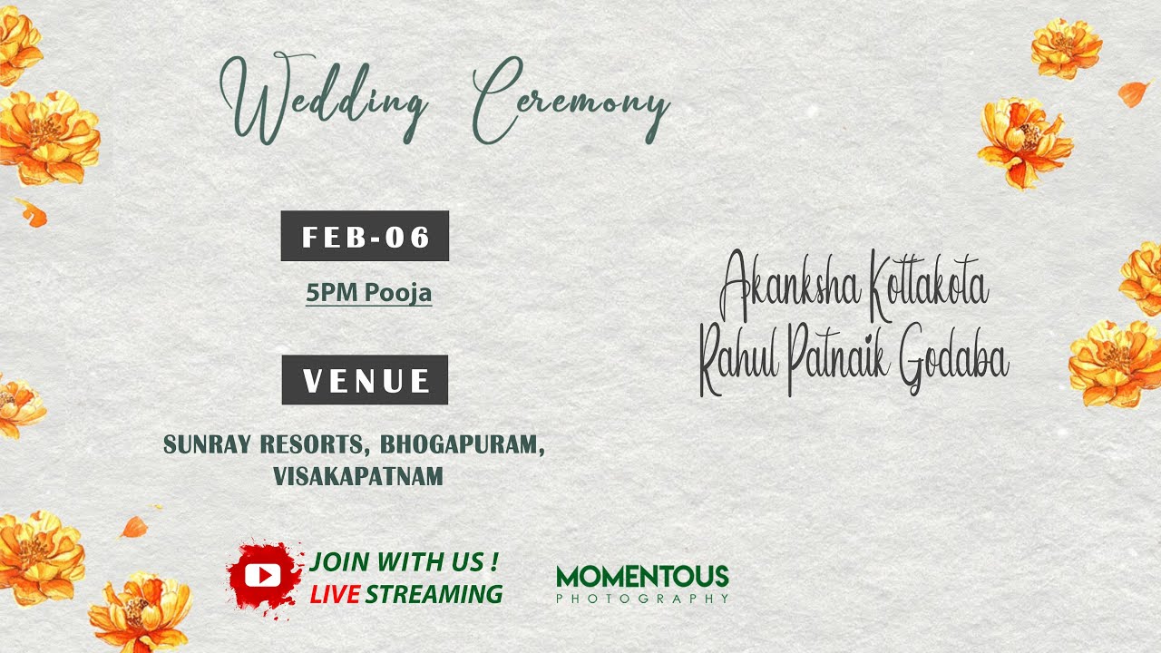Sangeeth Ceremony of Akanksha Kottakota & Rahul Patnaik Godaba - YouTube