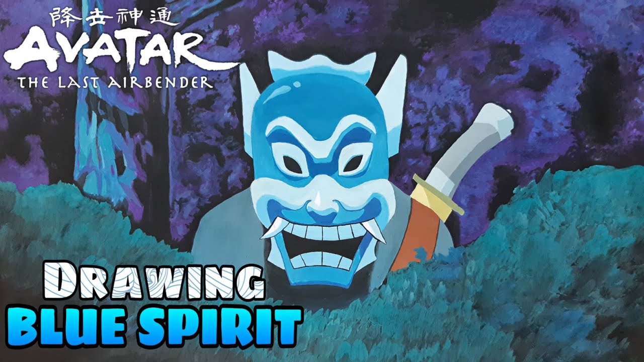 Avatar: The Blue Spirit Drawing| Синяя маска арт| Рисунок Зуко| Drawing ...