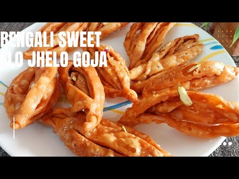 Elo Jhelo Goja Recipe | Bengali Sweet Nimki Recipe #cooking # ...
