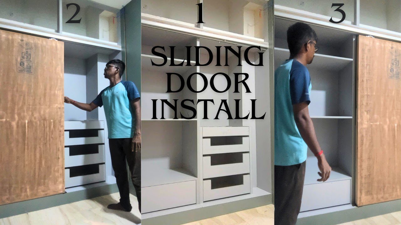Sliding wardrobe install video setup #install #interior #design # ...