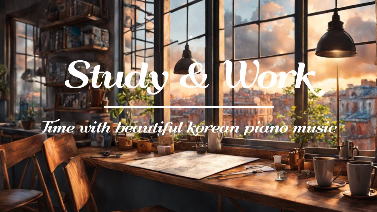 Study & Work/Time with beautiful korean piano music/It helps you focus ...