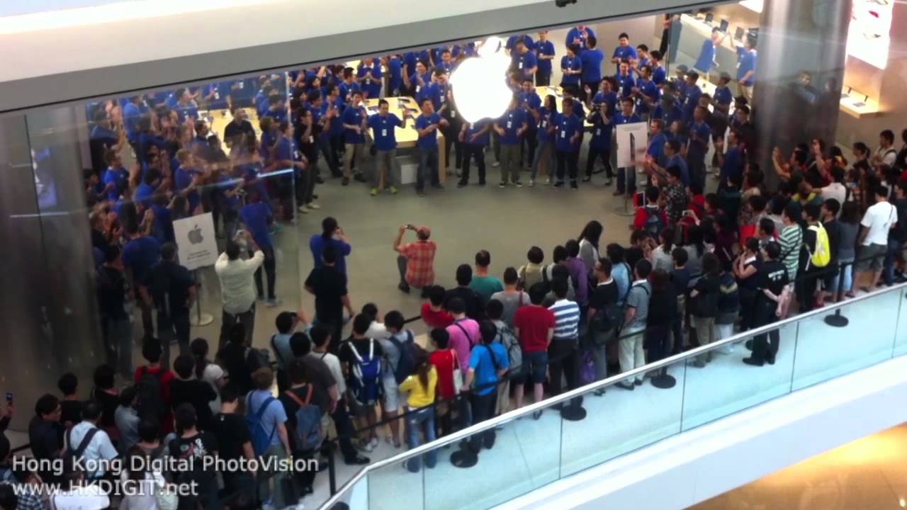 Apple Retail Store Festival Walk Grand Opening - YouTube